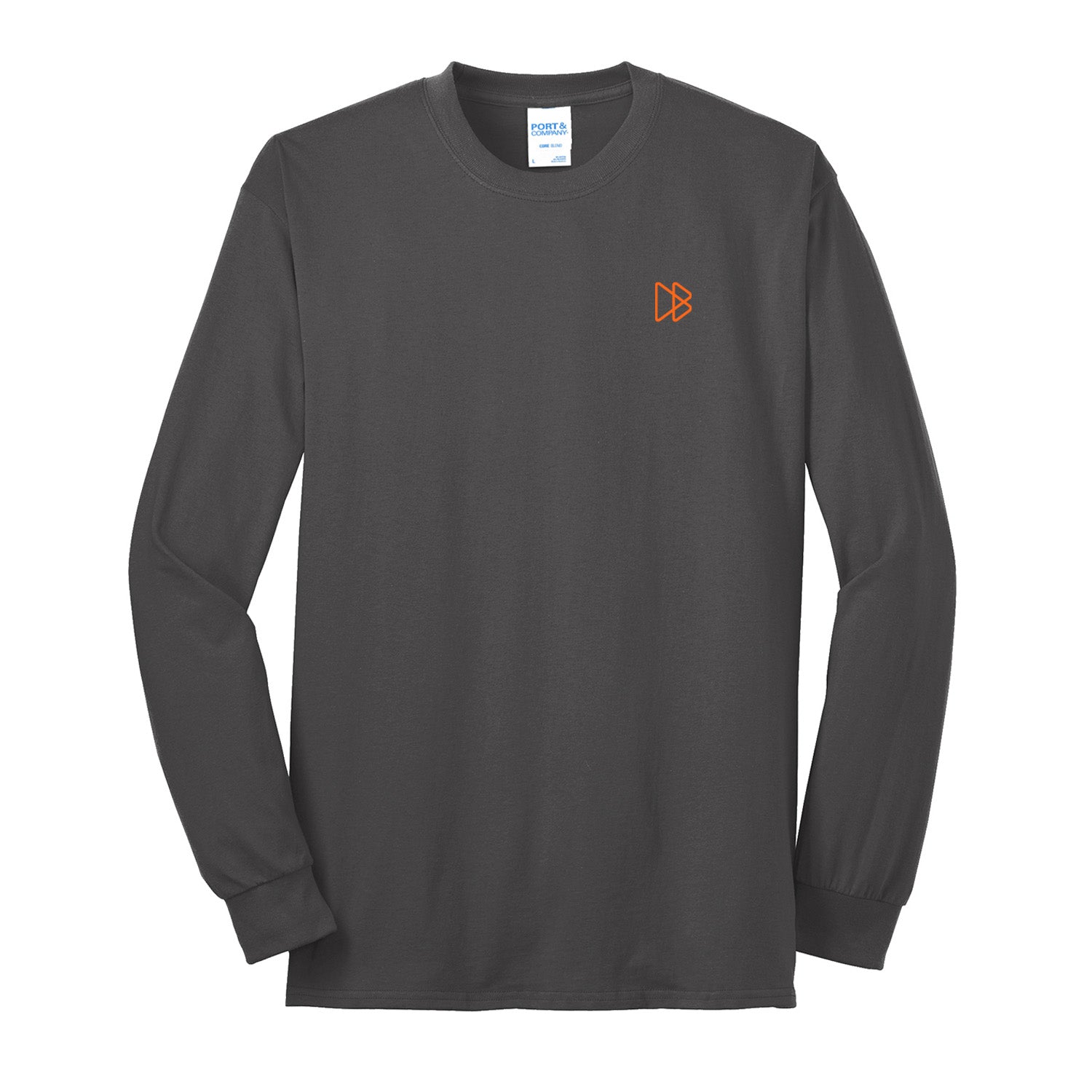 Port & Company Core Blend Long Sleeve T-Shirt - Charcoal – Shop ...