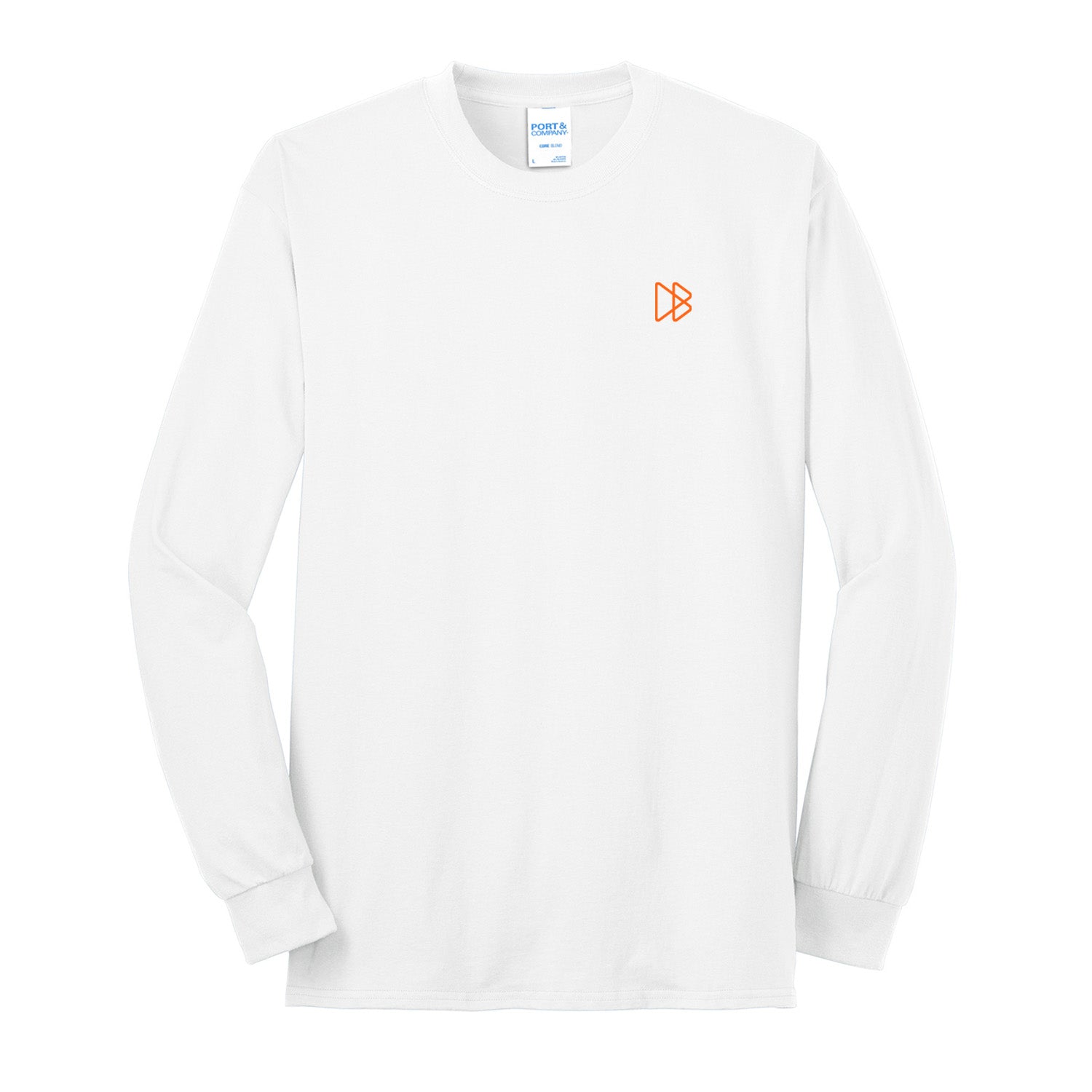 Port & Company Core Blend Long Sleeve T-Shirt - White – Shop DataBank Swag